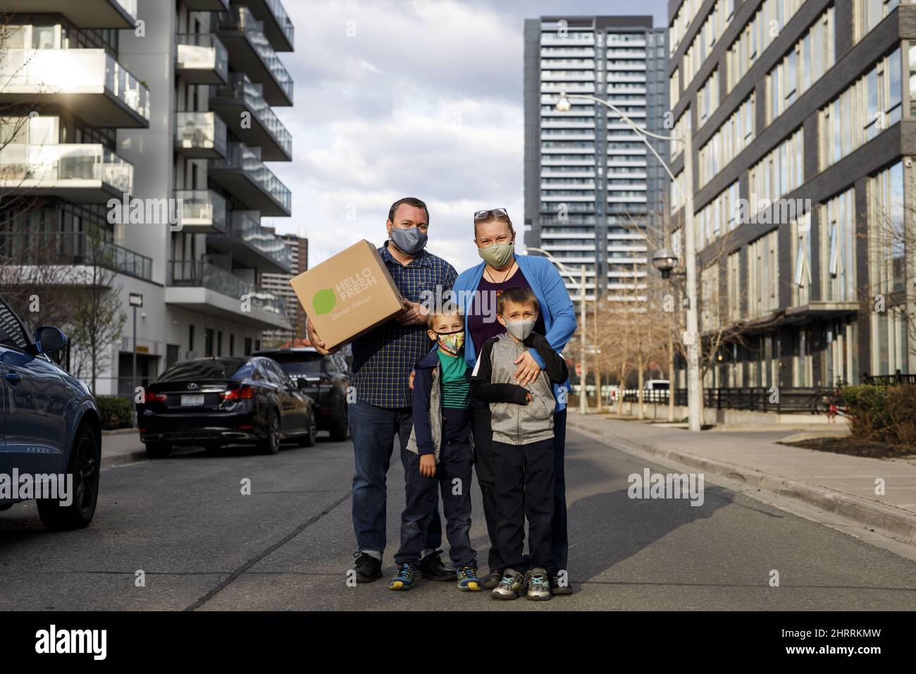 Jason Kucherawy and Janet Gibson with their boys Sebastian, left, and ...