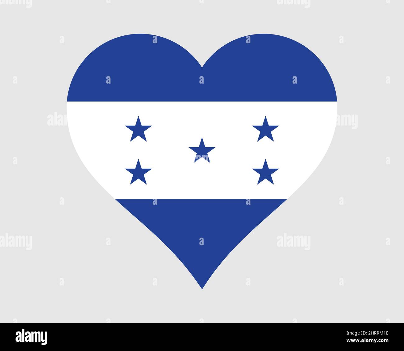 Honduras Heart Flag. Honduran Love Shape Country Nation National Flag ...
