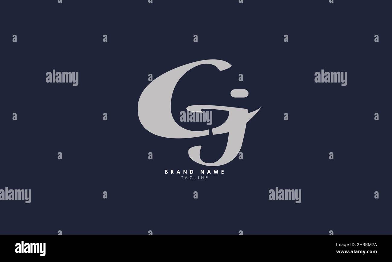 Alphabet letters Initials Monogram logo GJ,JG, G and J Stock Vector ...