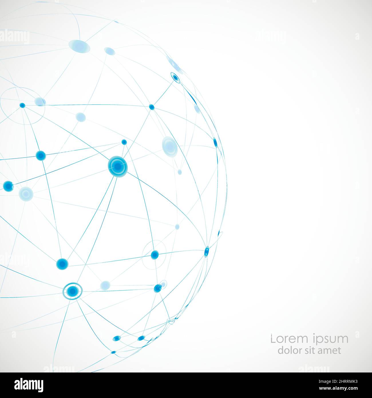 Abstract vector connect circle with molecular structure Stock Vector ...