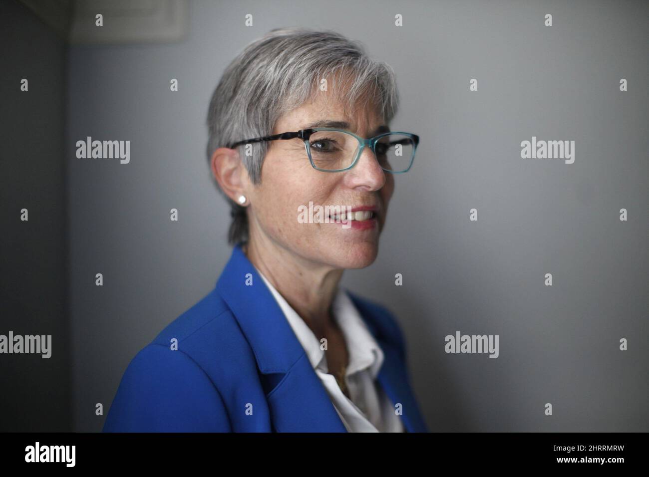 B.C. Finance Minister Selina Robinson is photographed following her ...