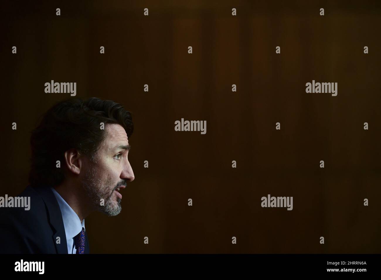 Prime Minister Justin Trudeau holds a press conference in Ottawa on ...