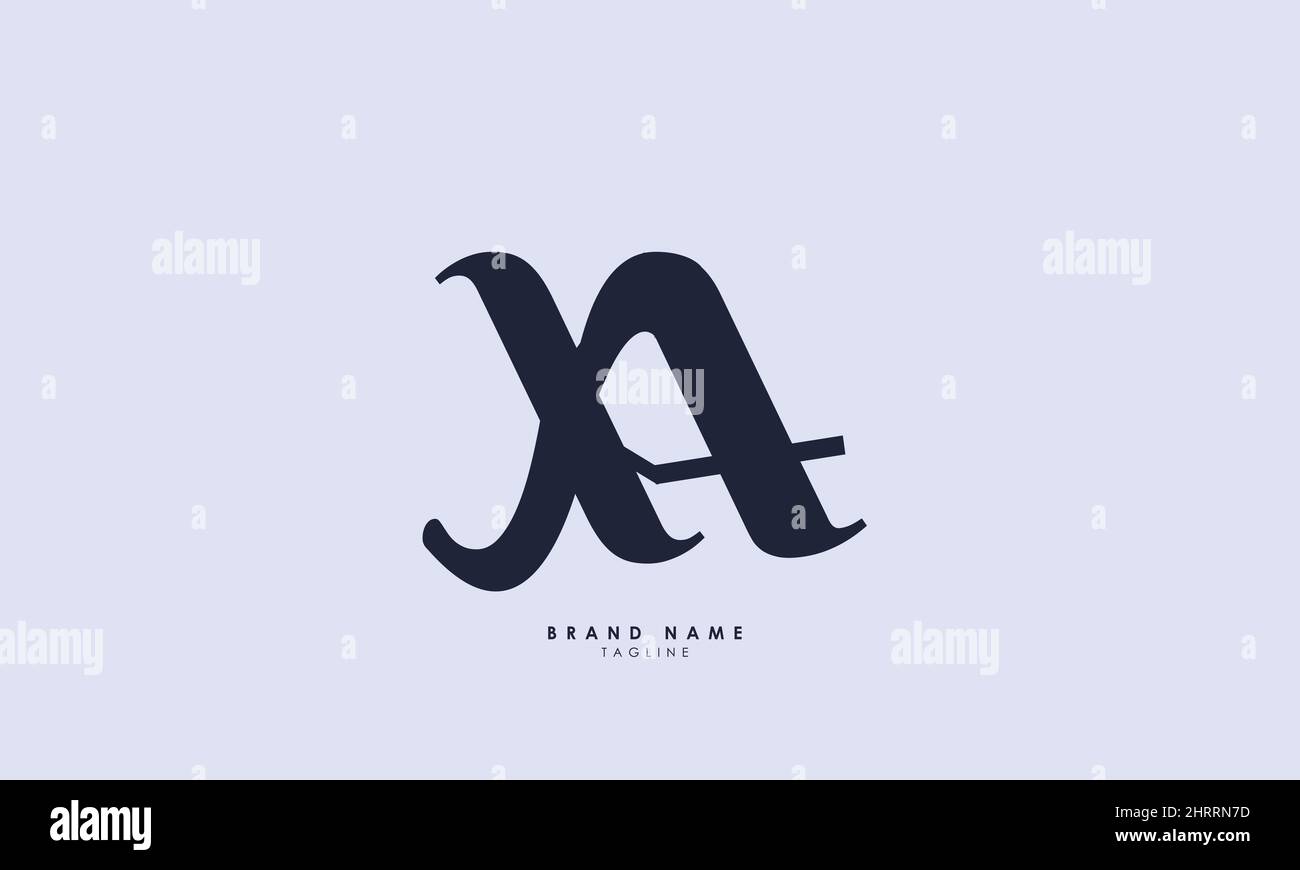 Alphabet letters Initials Monogram logo XA, AX, X and A Stock Vector ...