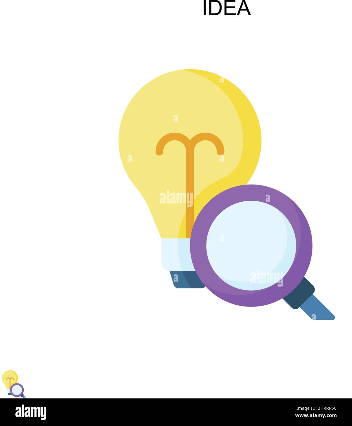 Idea Simple vector icon. Illustration symbol design template for web ...