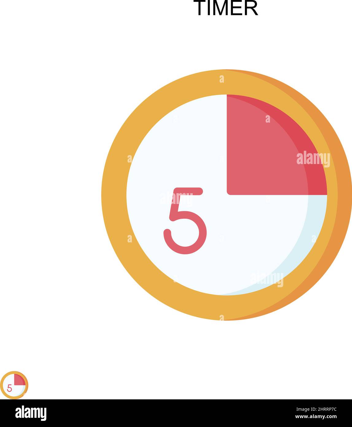 Timer Simple vector icon. Illustration symbol design template for web ...
