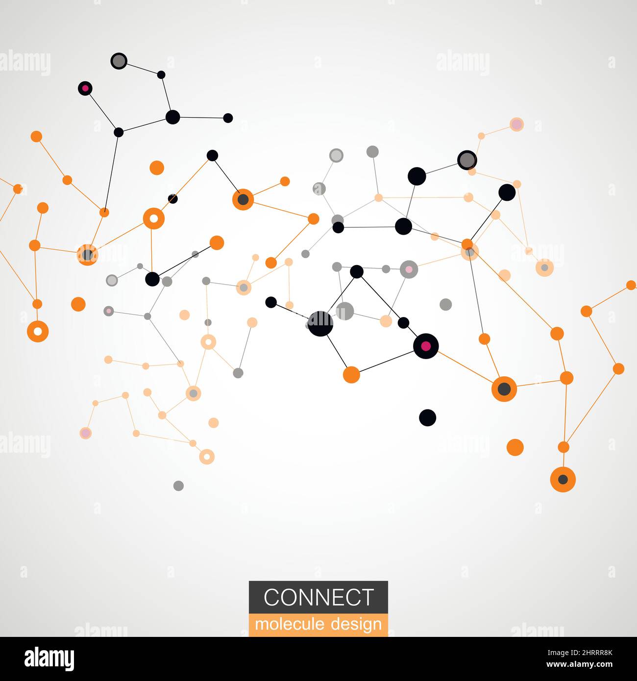 Molecule Structure Vector Illustration Background Stock Vector Image