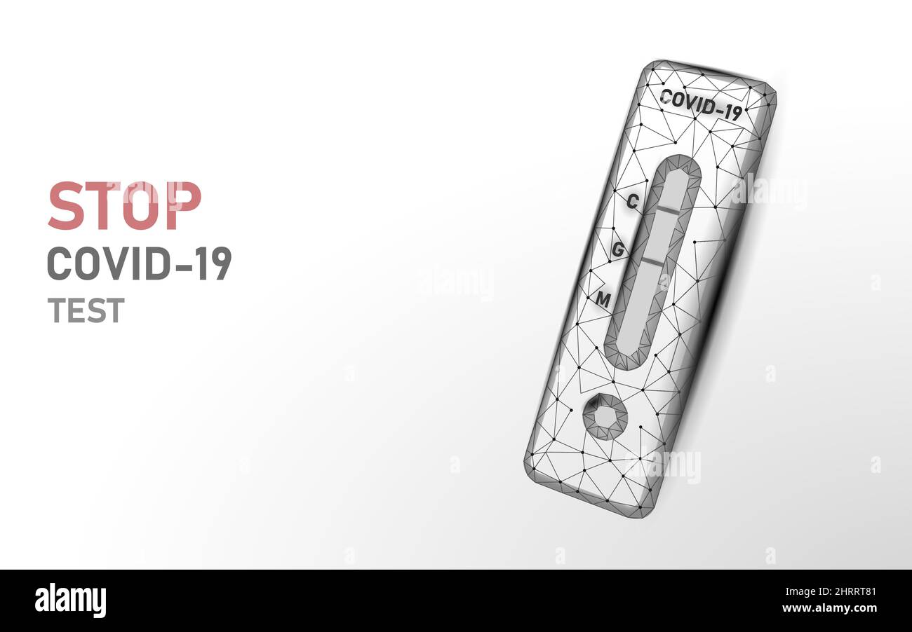 3D antigen rapid test COVID-19 disease. 3D isolated home self analysis ...