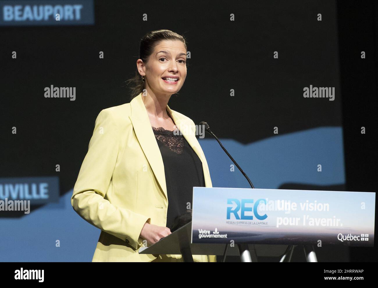 Quebec Deputy premier and Public Security Minister Genevieve Guilbault ...