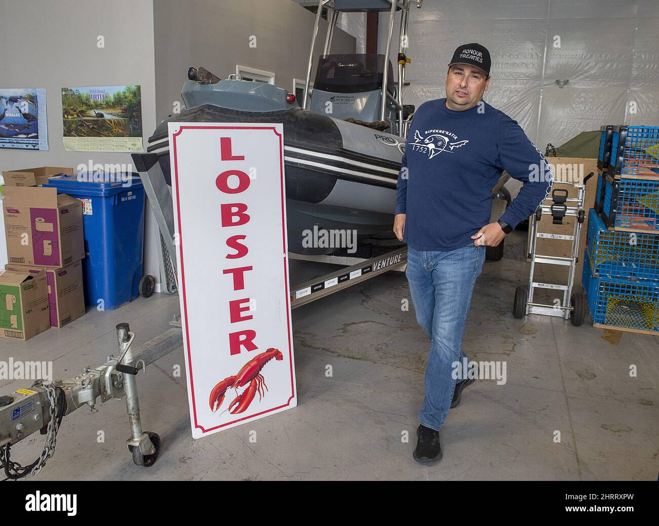 Sipekne'katik First Nation Chief Mike Sack heads from addressing media ...