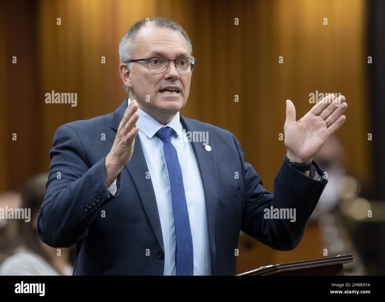 Conservative MP Luc Berthold rises during Question Period in the House ...