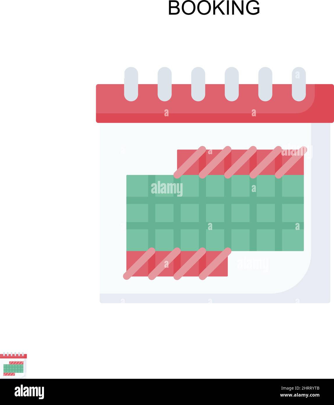 Booking Simple vector icon. Illustration symbol design template for web ...