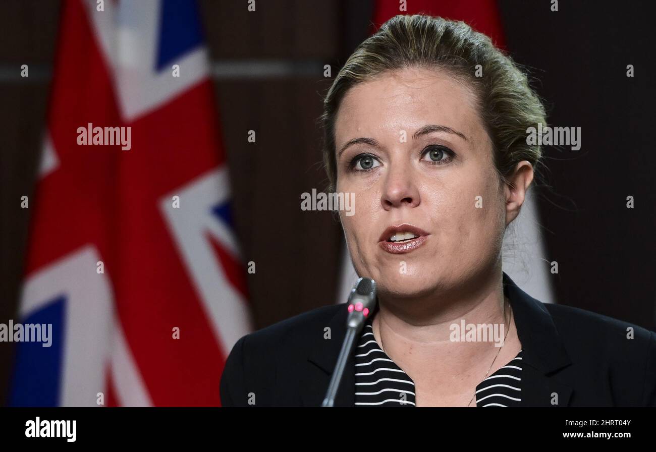Conservative MP Michelle Rempel Garner holds a press conference on ...