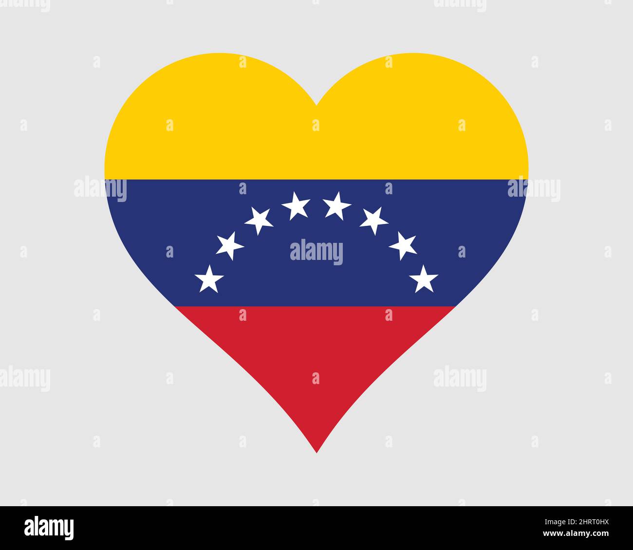 Venezuela Heart Flag. Venezuelan Love Shape Country Nation National ...