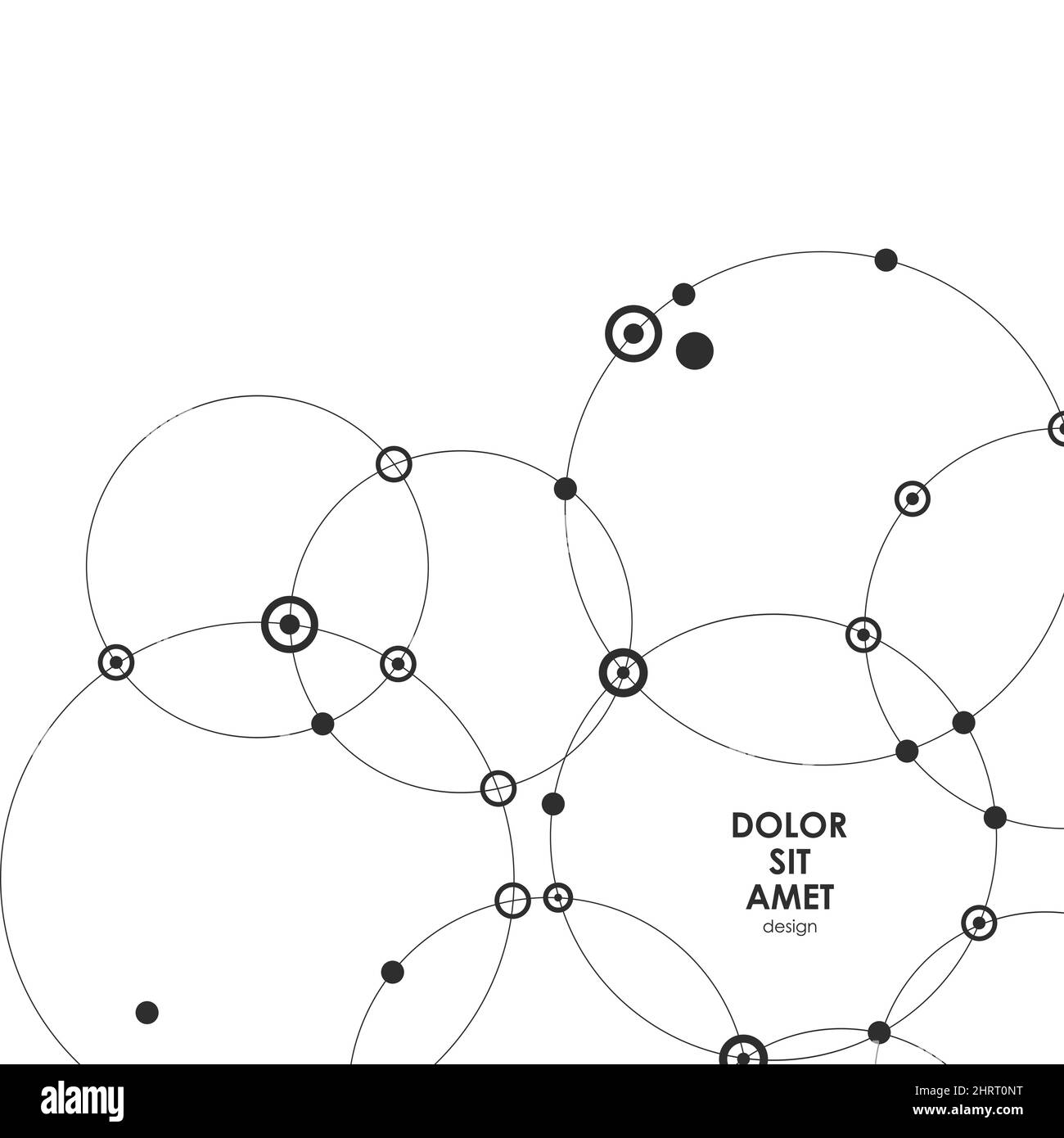 Technology abstract dot and circle connection Stock Vector Image & Art ...