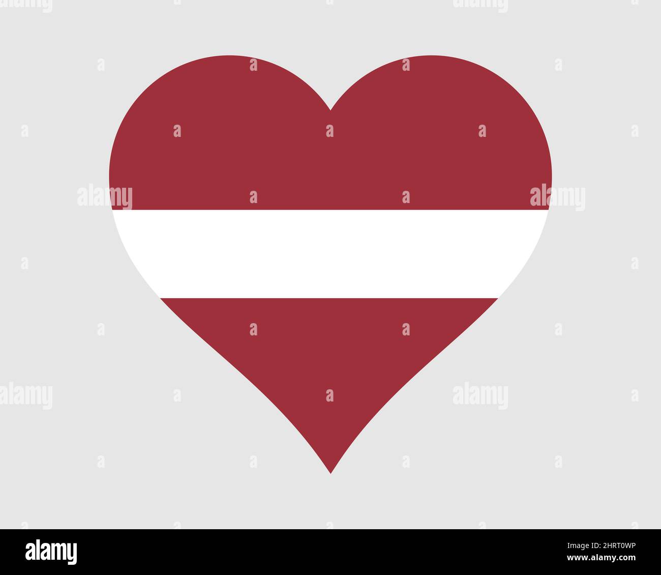 Latvia Heart Flag. Latvian Love Shape Country Nation National Flag ...