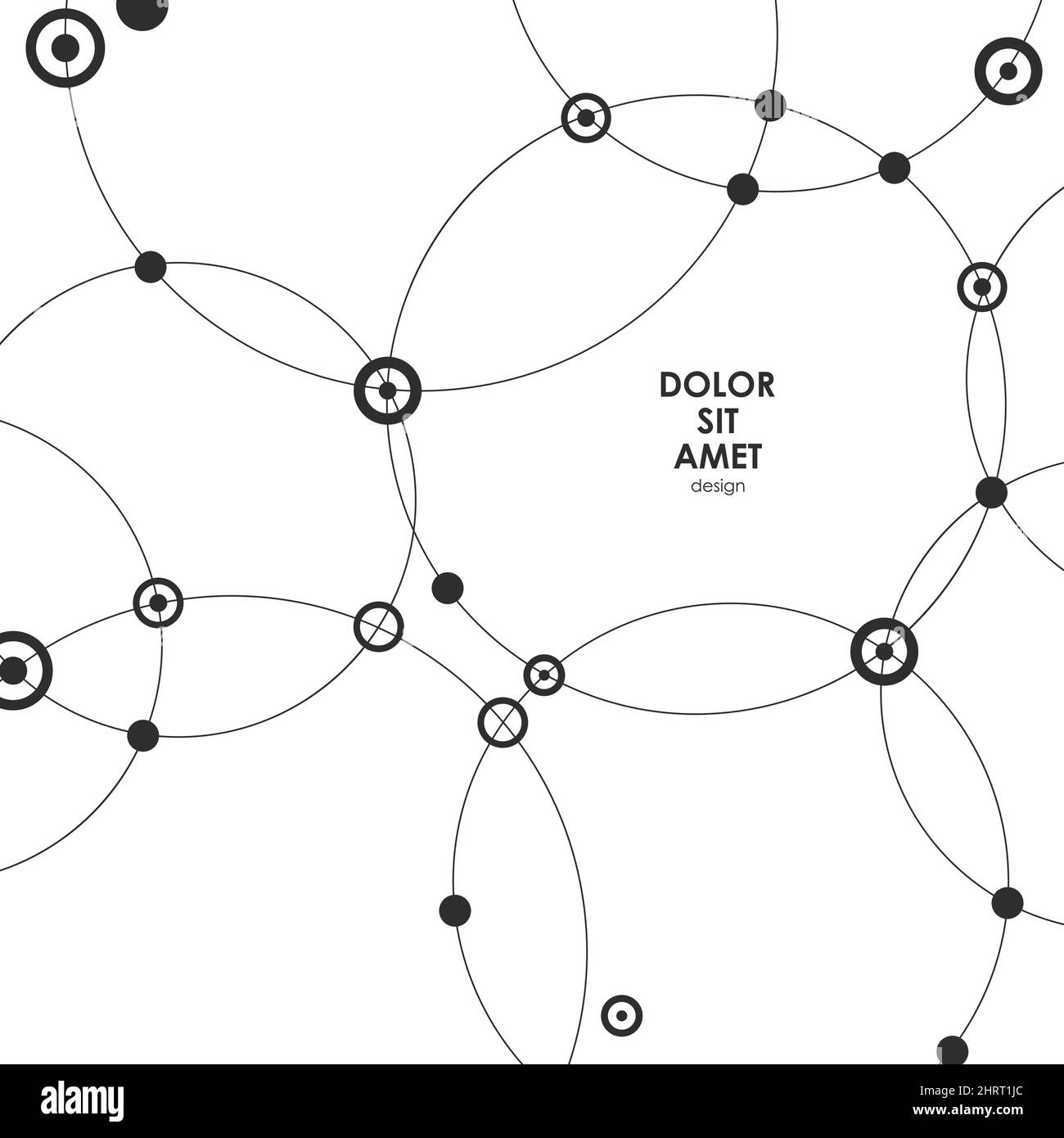 Technology abstract dot and circle connection Stock Vector Image & Art ...