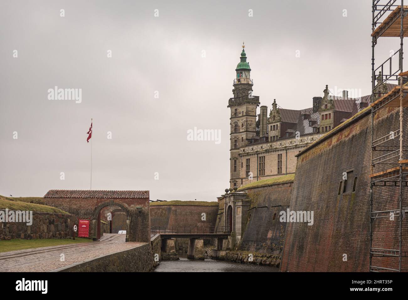 Kronborg is a castle and stronghold in the town of Helsingør, Denmark ...