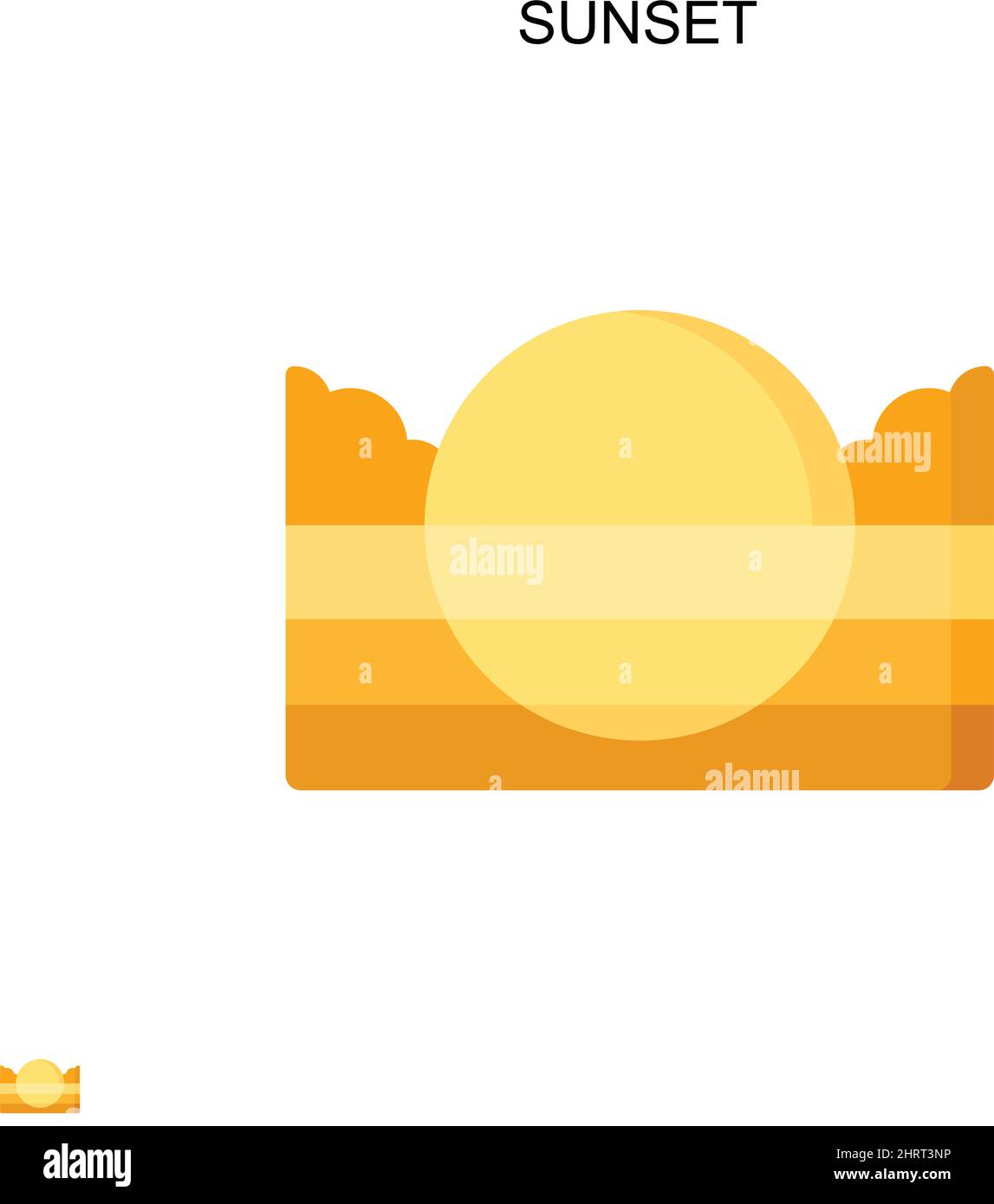 Beautiful sunset view Stock Vector Images - Alamy