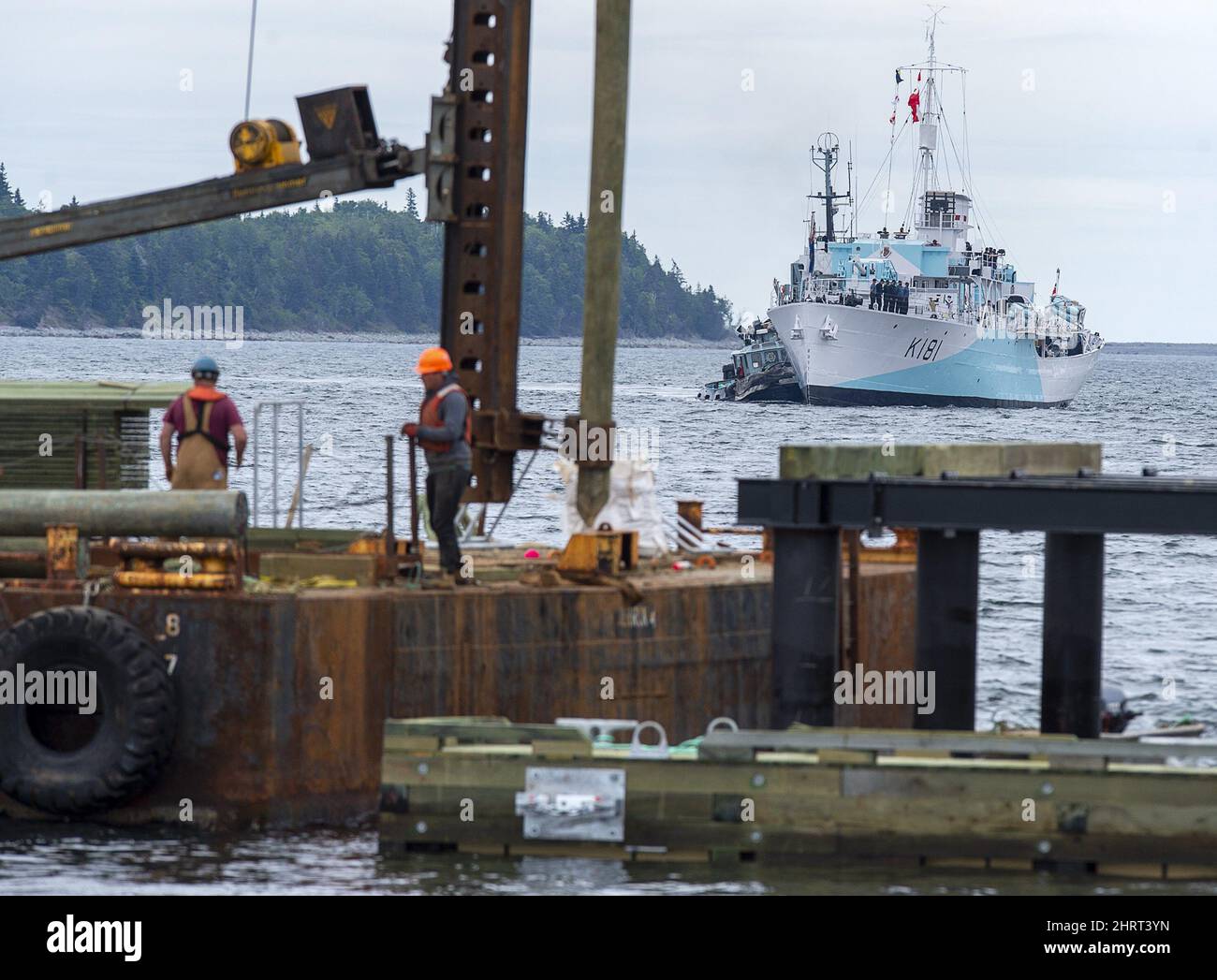 The recently refitted Second World War corvette HMCS Sackville heads to ...
