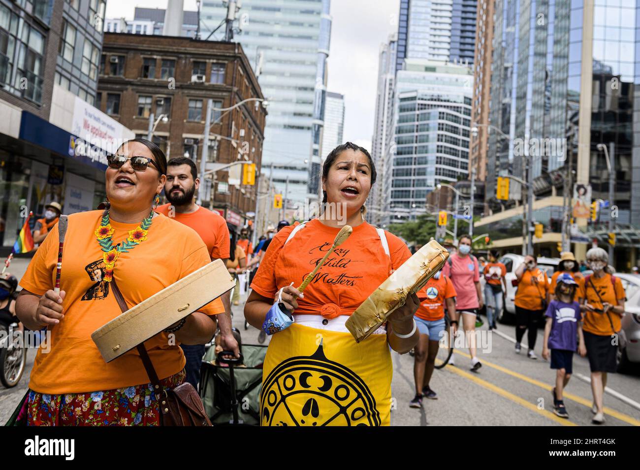Rosary Spence and Lena Recollet participate in the Every Child Matters ...