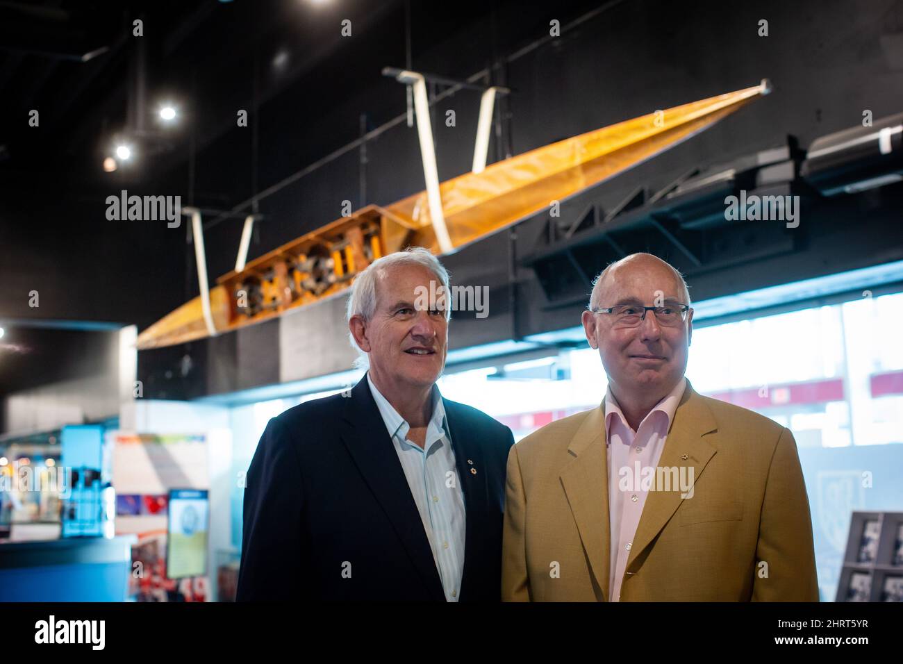 George Hungerford, left, and Roger Jackson, who were rowing gold ...