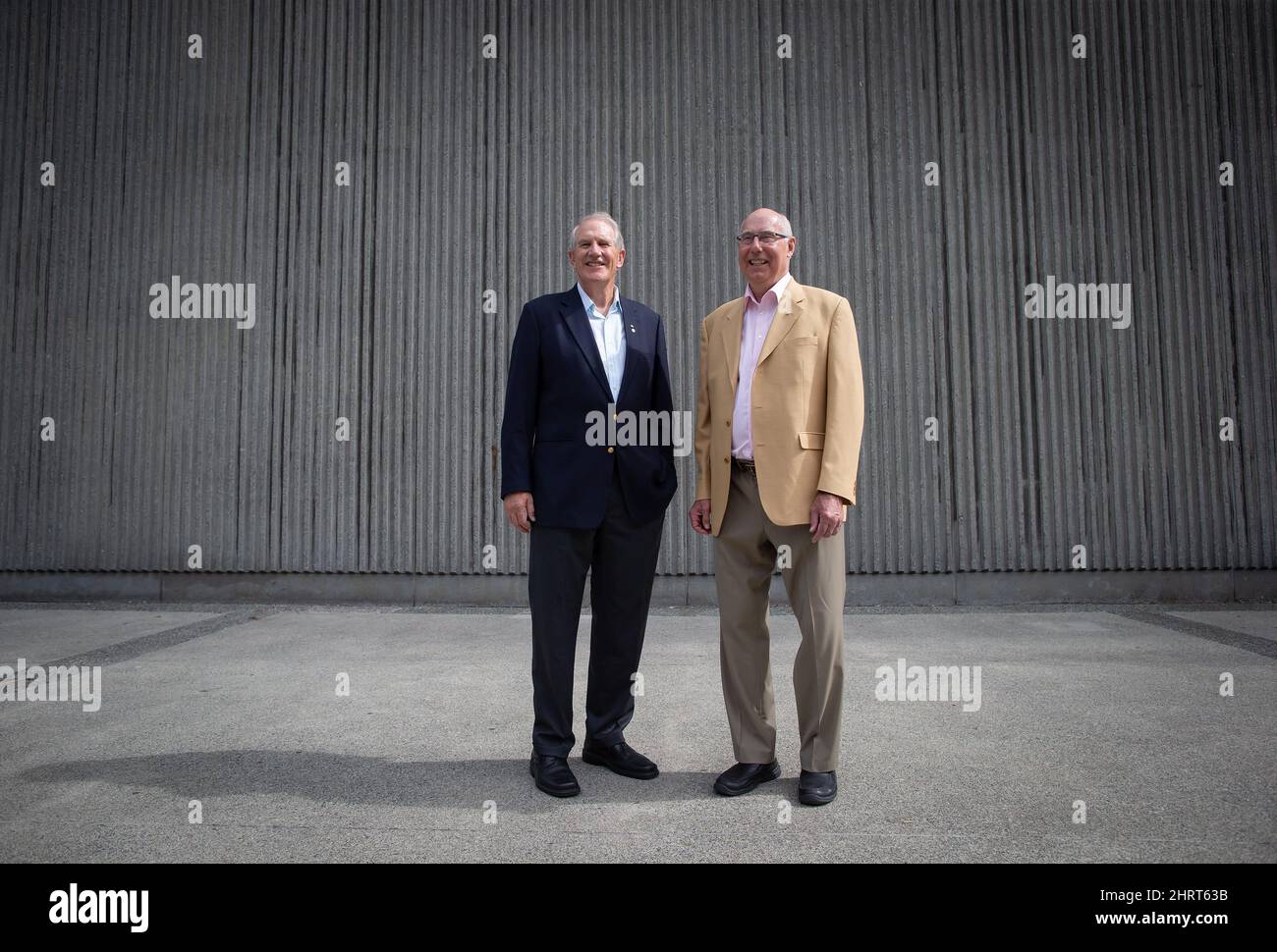 George Hungerford, left, and Roger Jackson, who were rowing gold ...