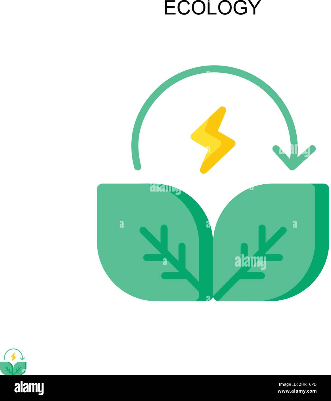 Ecology Simple vector icon. Illustration symbol design template for web ...