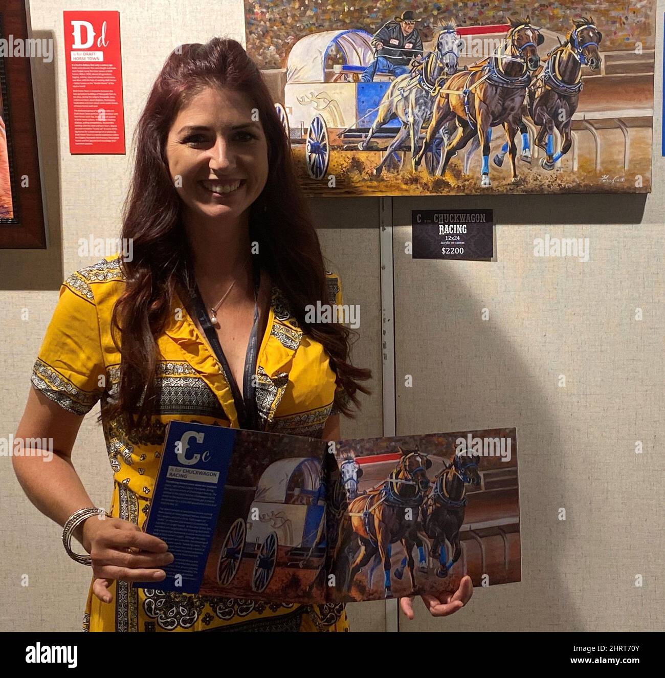 Artist Karen Coe shows off her painting and illustration in the ...