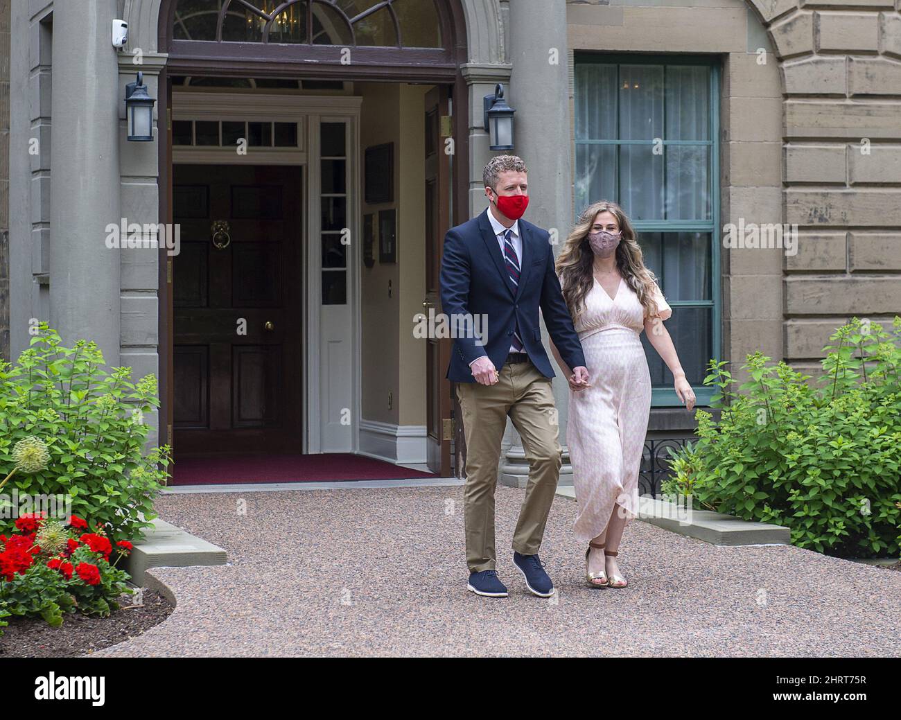 Premier Iain Rankin and his wife Mary Chisholm head from Government ...