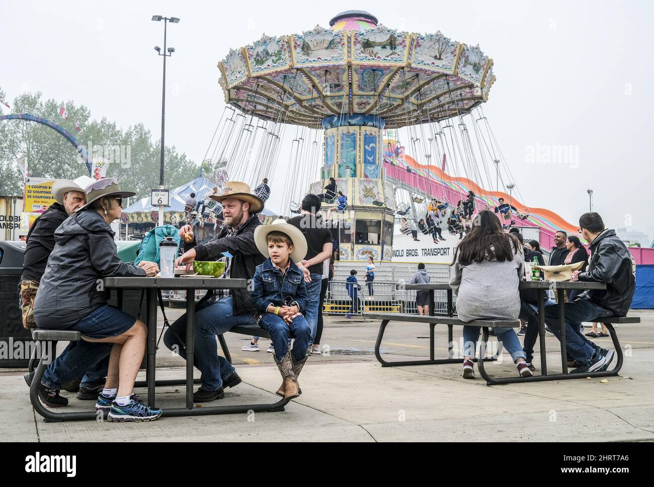 Visitors to the Stampede had to cope an Air Quality Health Index (AQHI ...