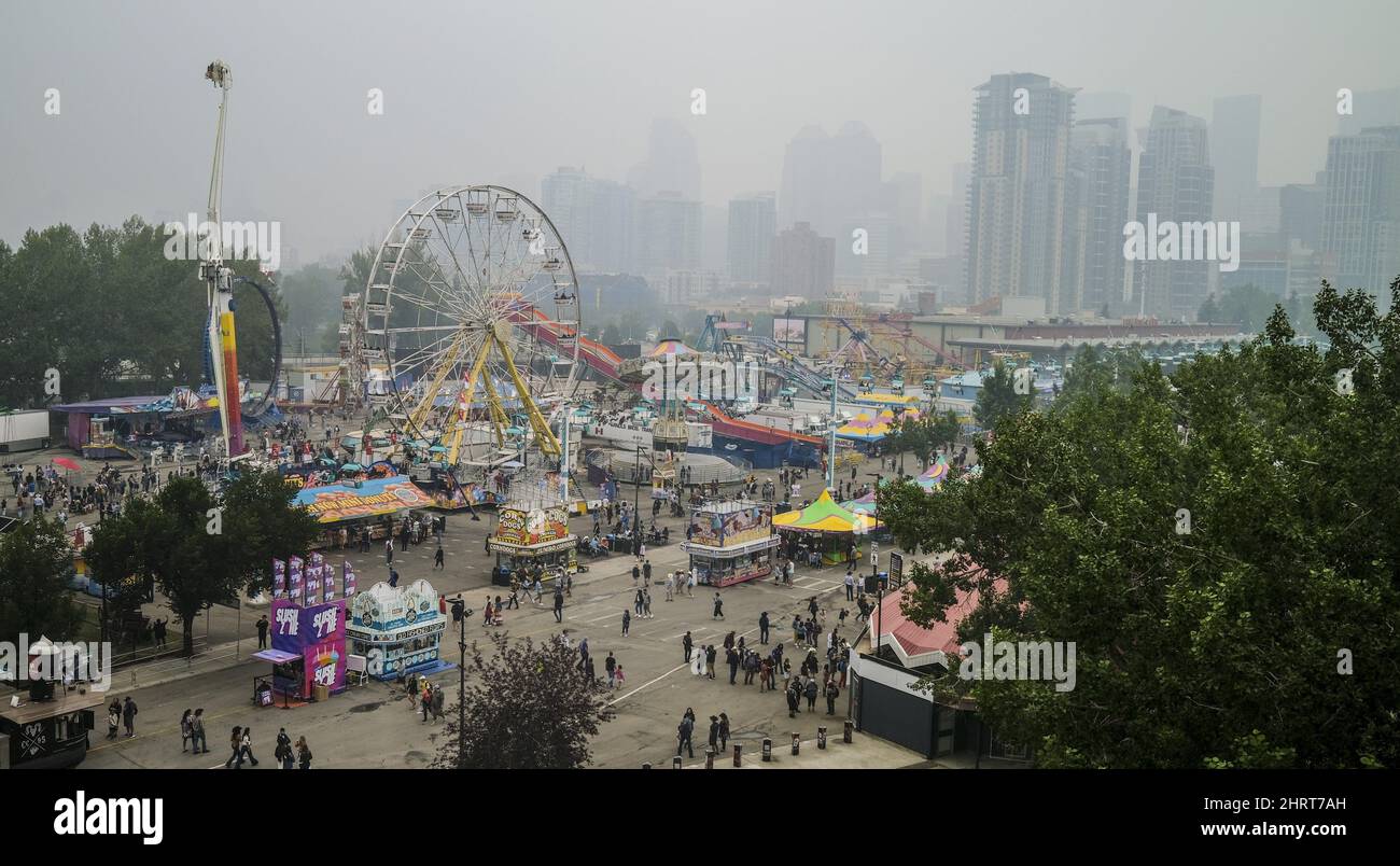 Visitors to the Stampede had to cope an Air Quality Health Index (AQHI ...