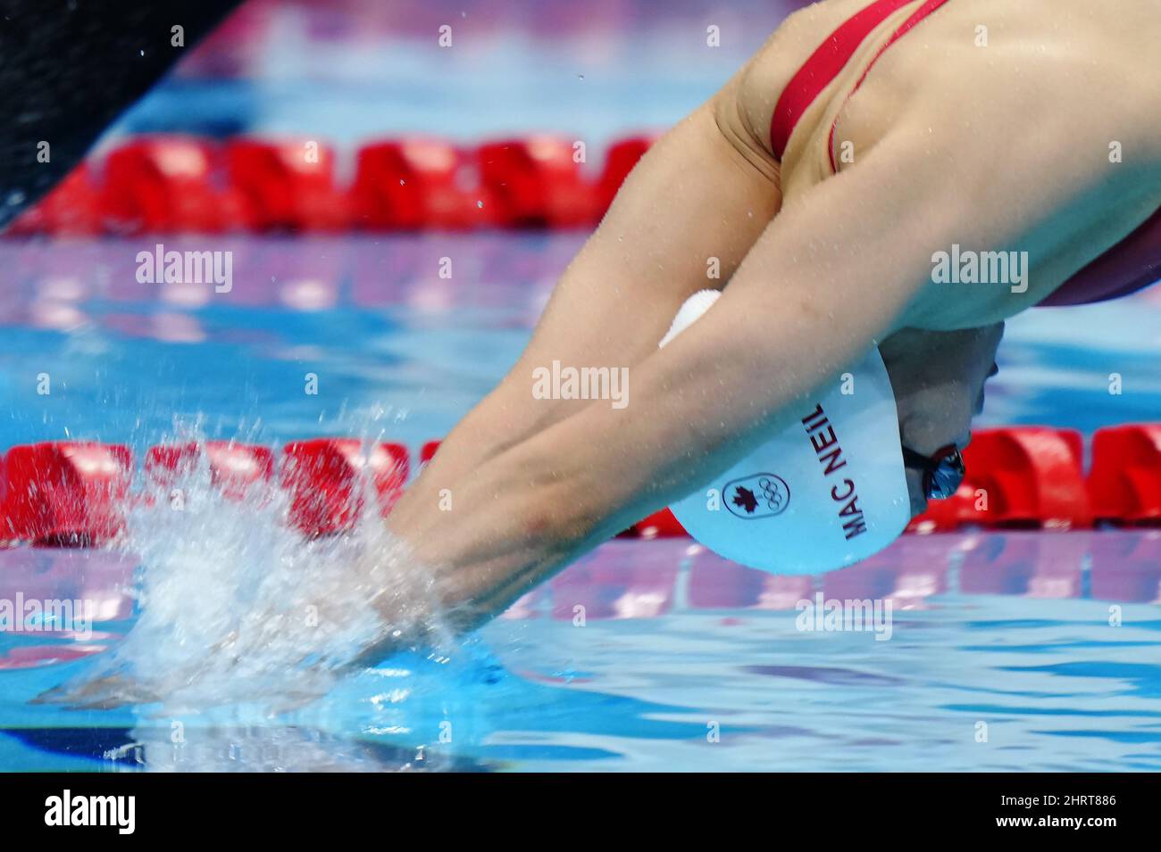 Margaret Mac Neil of Canada competes in the women's 100m butterfly ...