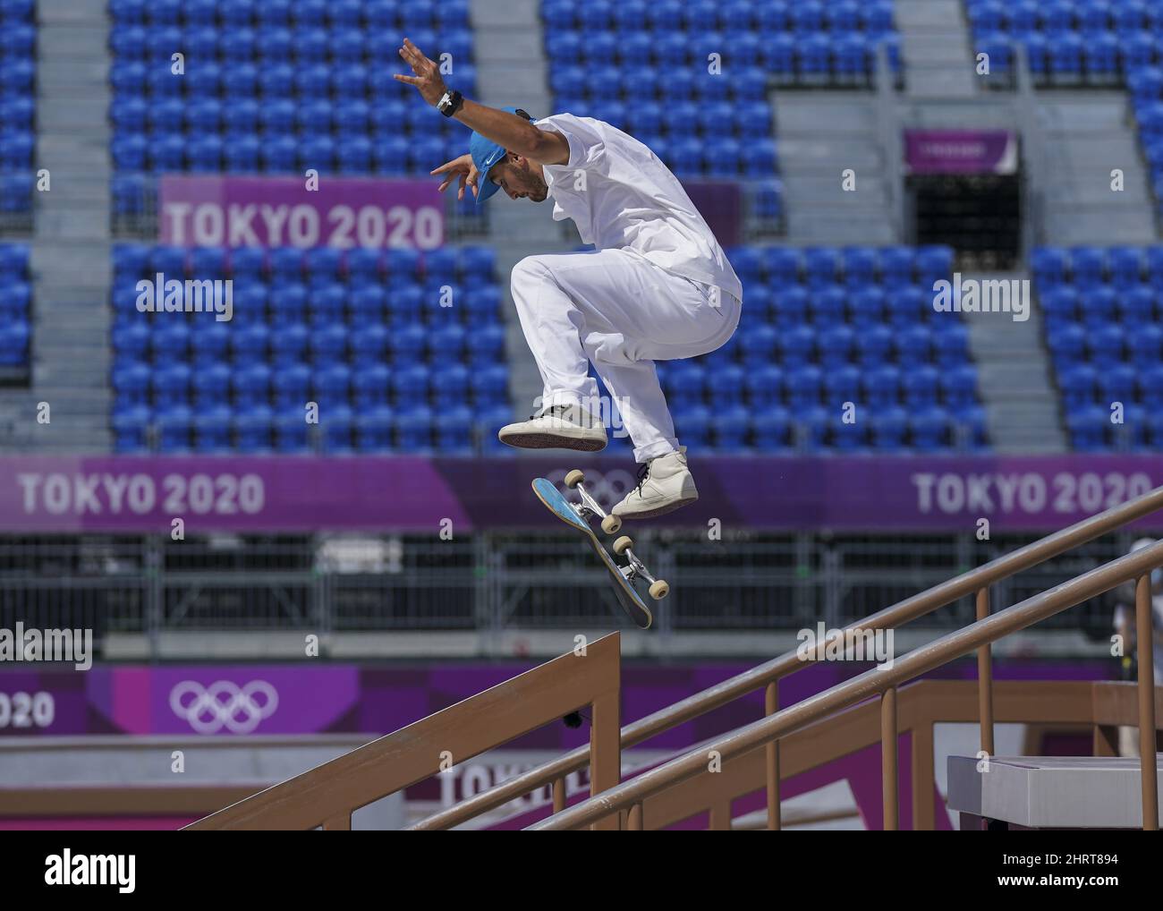 Vincent Milou of France competes in Menâ€™s Street Skateboarding during ...