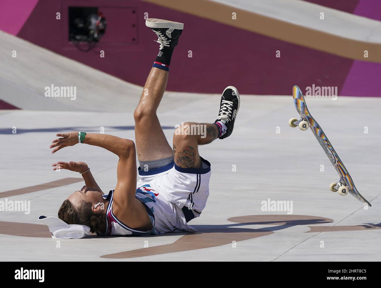 Jagger Eaton of the United States crashes as he competes in Menâ€™s ...