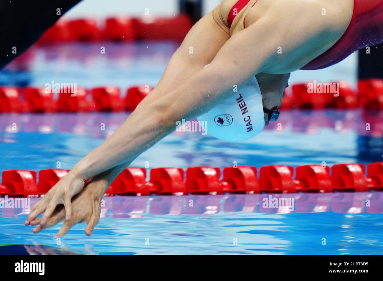 Margaret Mac Neil of Canada competes in the women's 100m butterfly ...