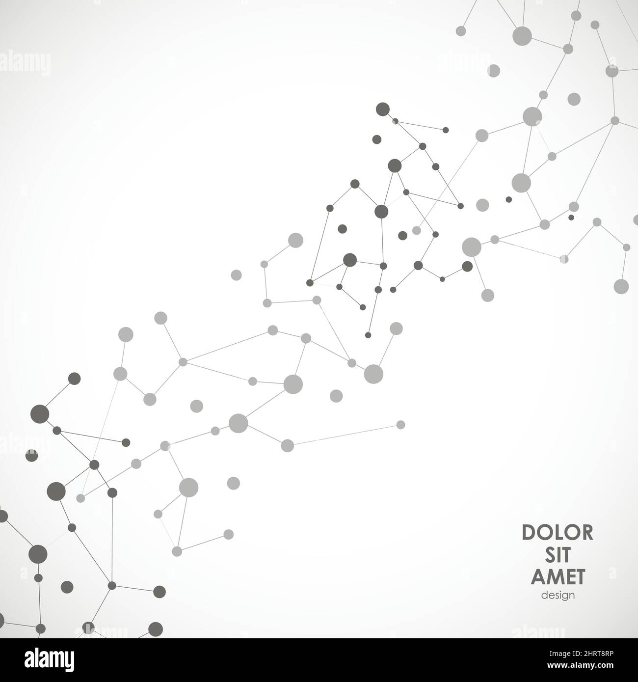 Modern vector design with elements of molecular bonds Stock Vector ...