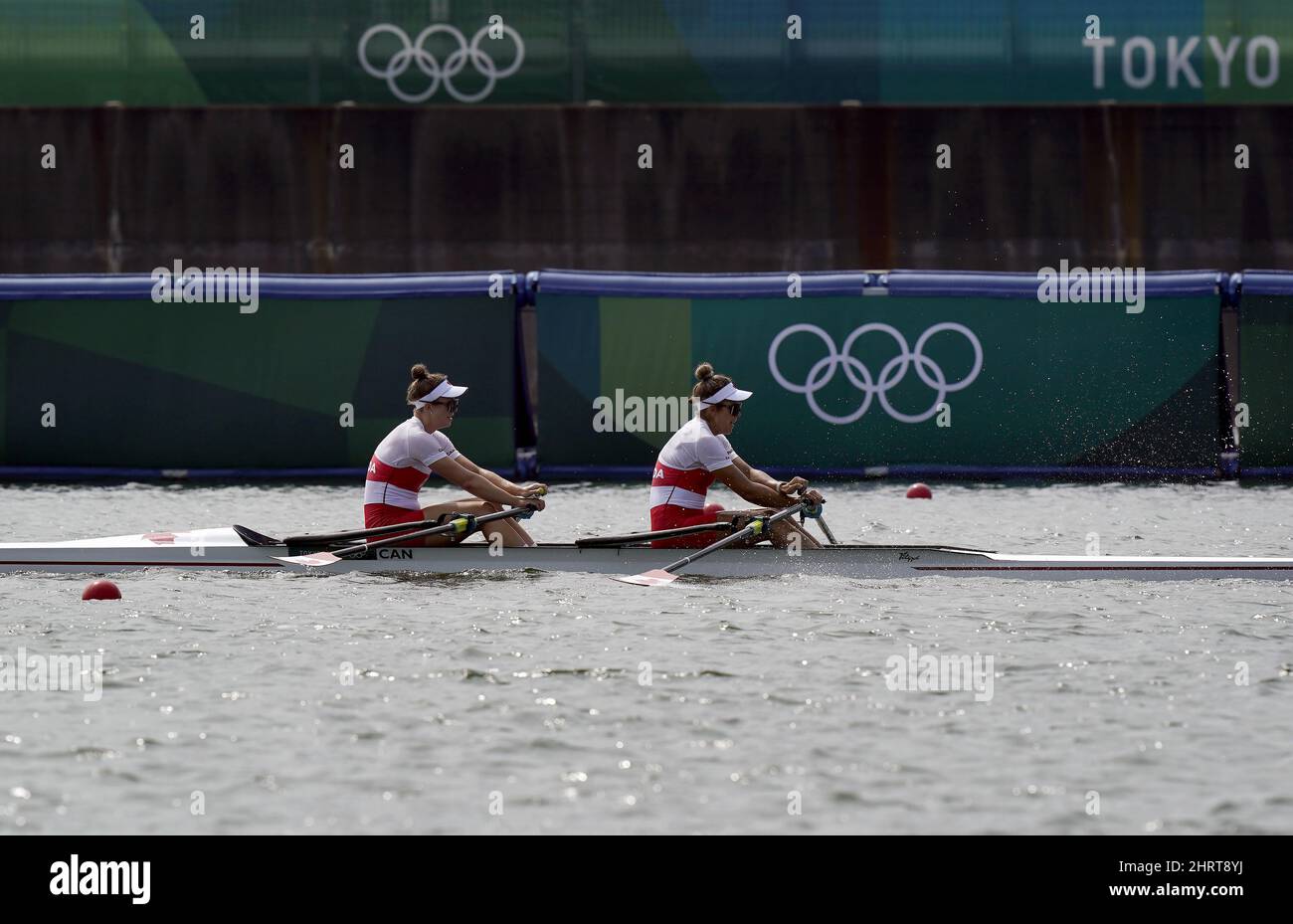Canada's Gabrielle Smith and Jessica Sevick compete in the women's ...