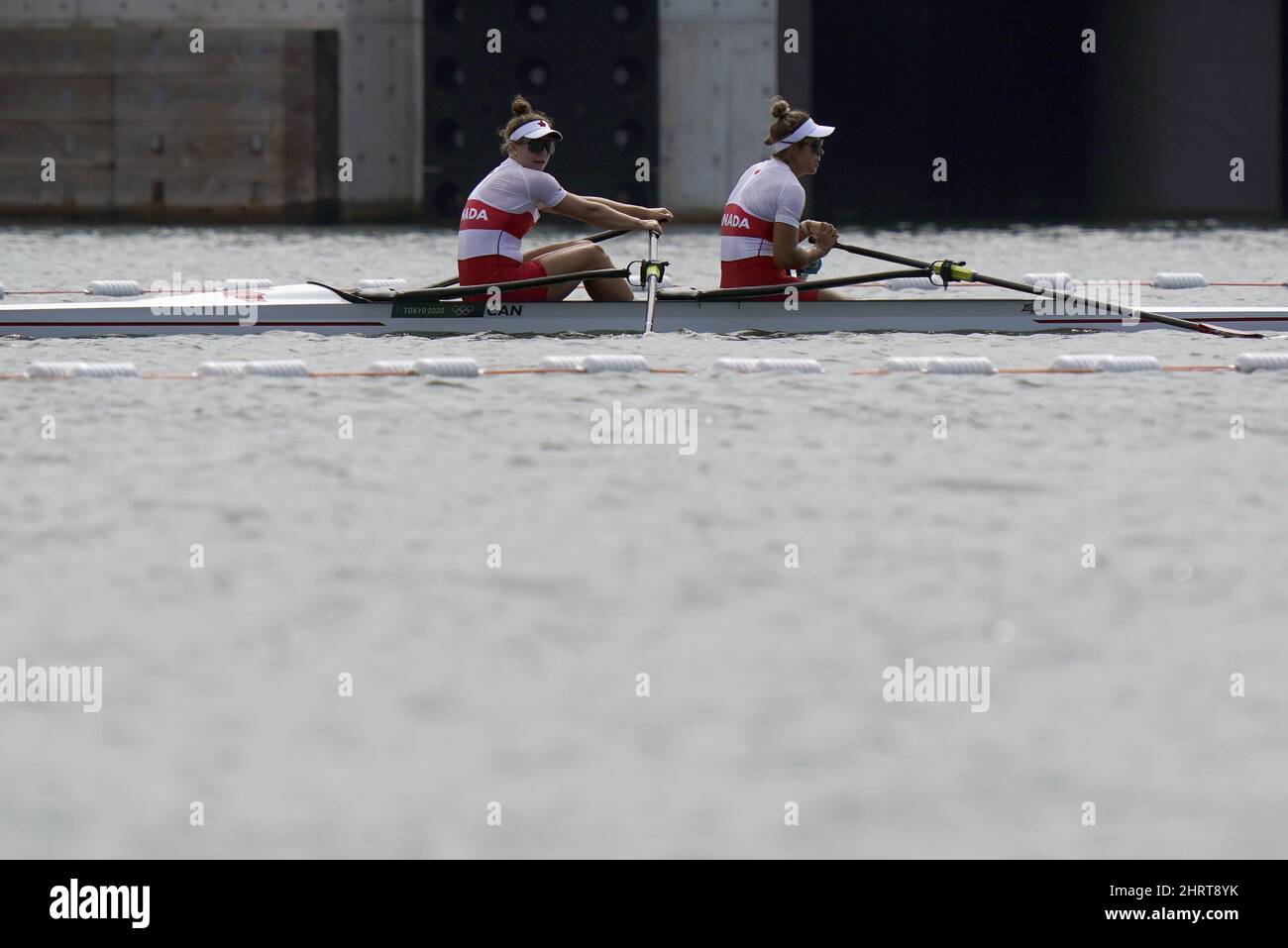 Canada's Gabrielle Smith and Jessica Sevick return to the dock after ...