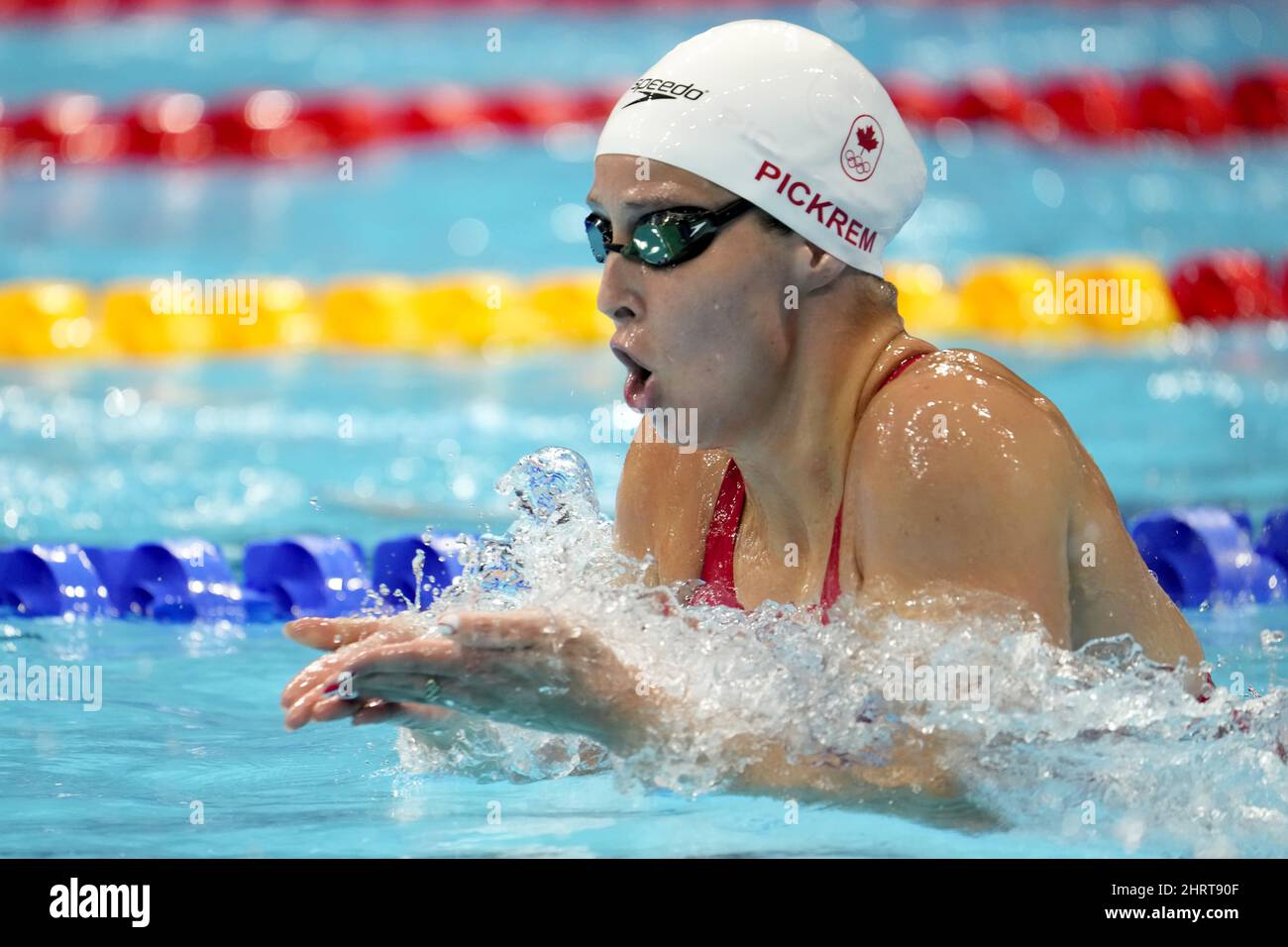 Canada's Sydney Pickrem competes in the women's 200m individual medley ...