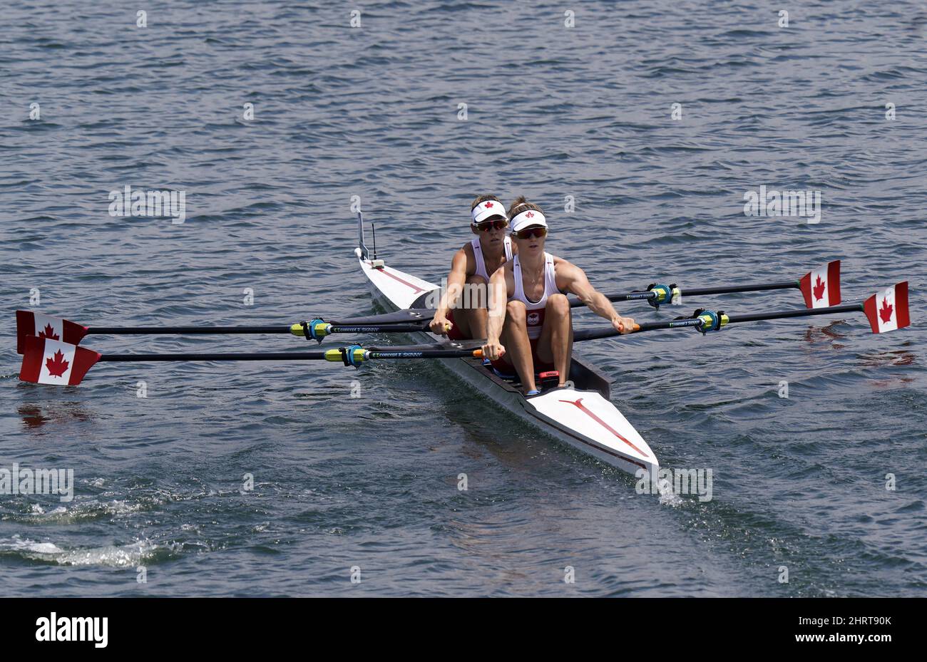 Canada's Jill Moffatt and Jennifer Casson compete in the women's ...