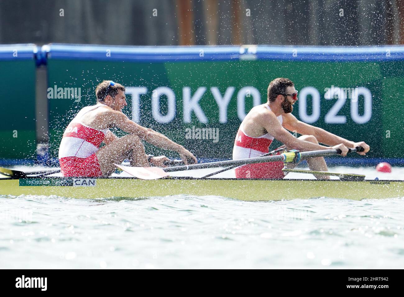 Canada's Kai Langerfeld and Conlin McCabe compete in the men's pair ...