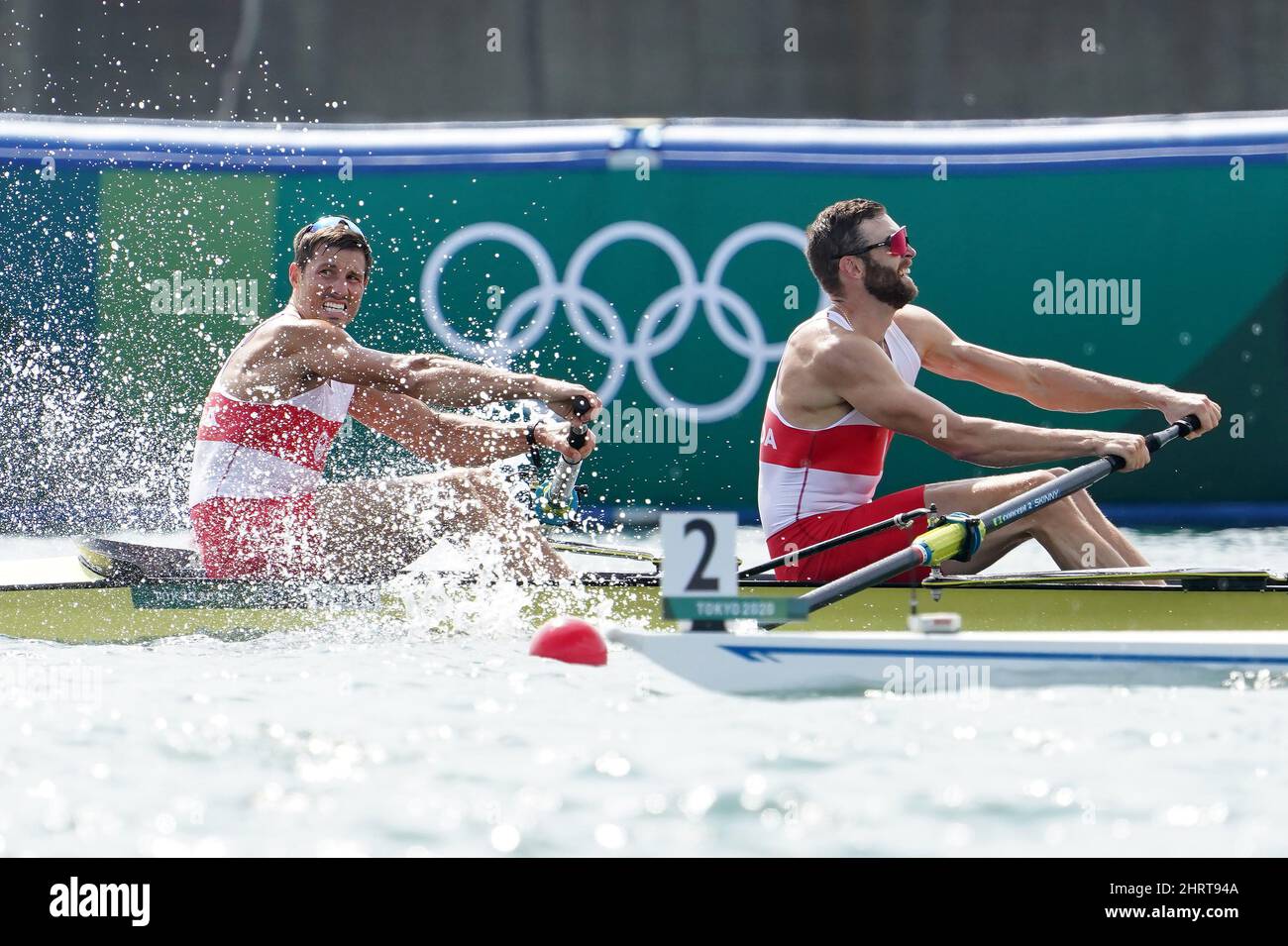 Canada's Kai Langerfeld and Conlin McCabe compete in the men's pair ...