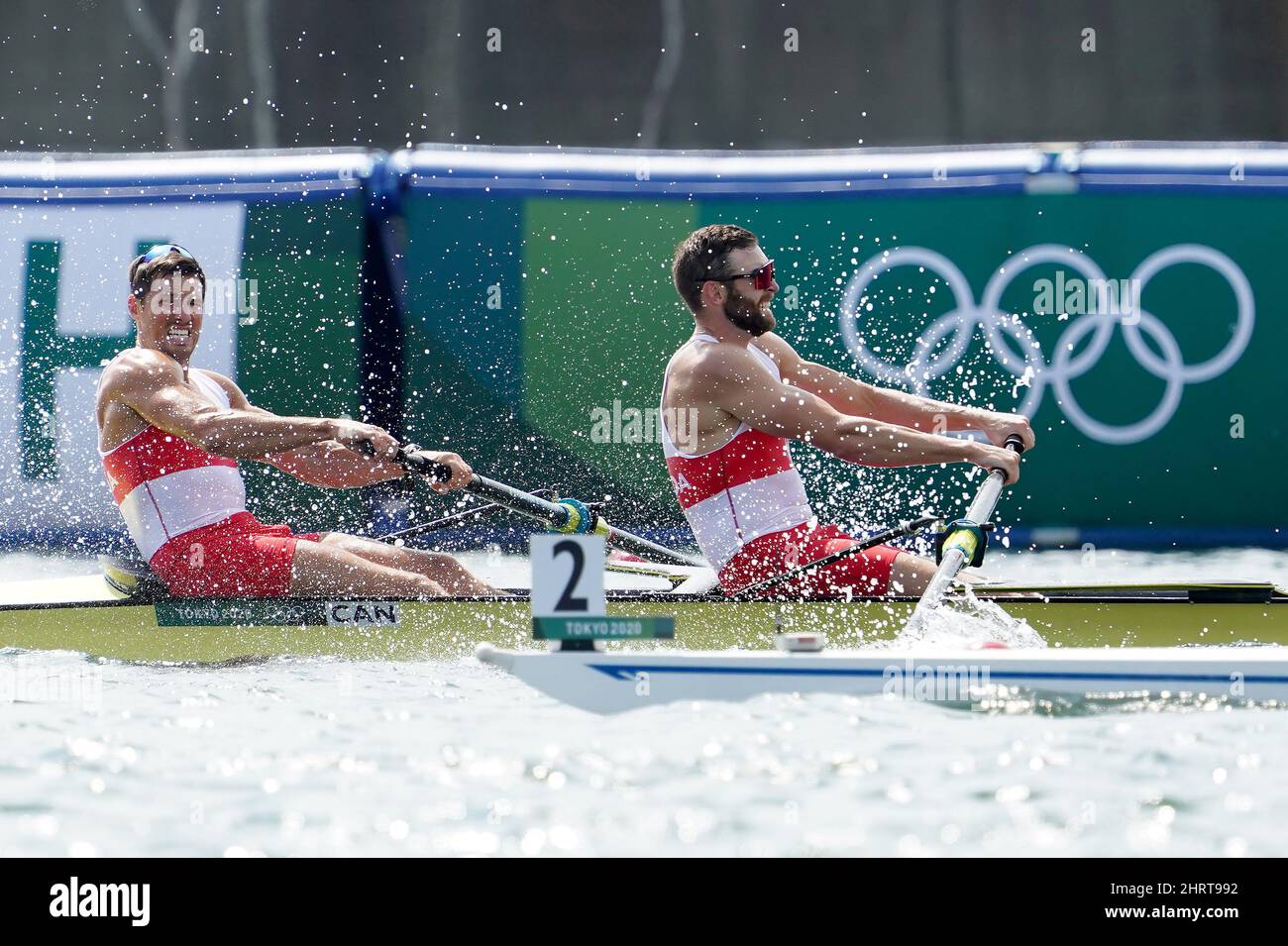 Canada's Kai Langerfeld and Conlin McCabe compete in the men's pair ...