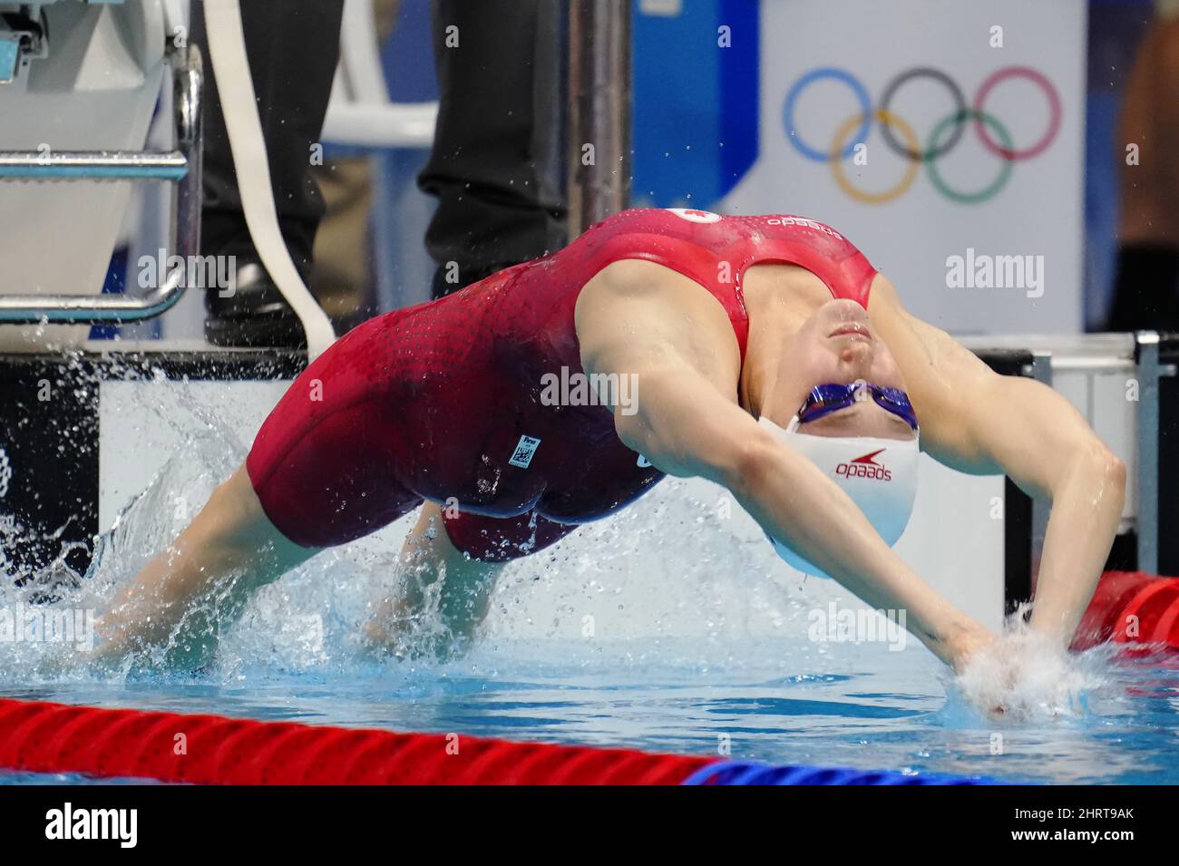 Canada's Taylor Ruck competes in the women's 200m backstroke semifinal ...