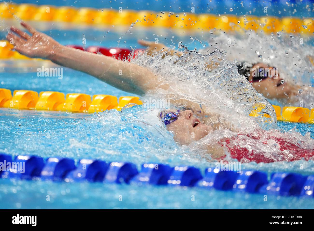 Canada's Taylor Ruck competes in the women's 200m backstroke semifinal ...