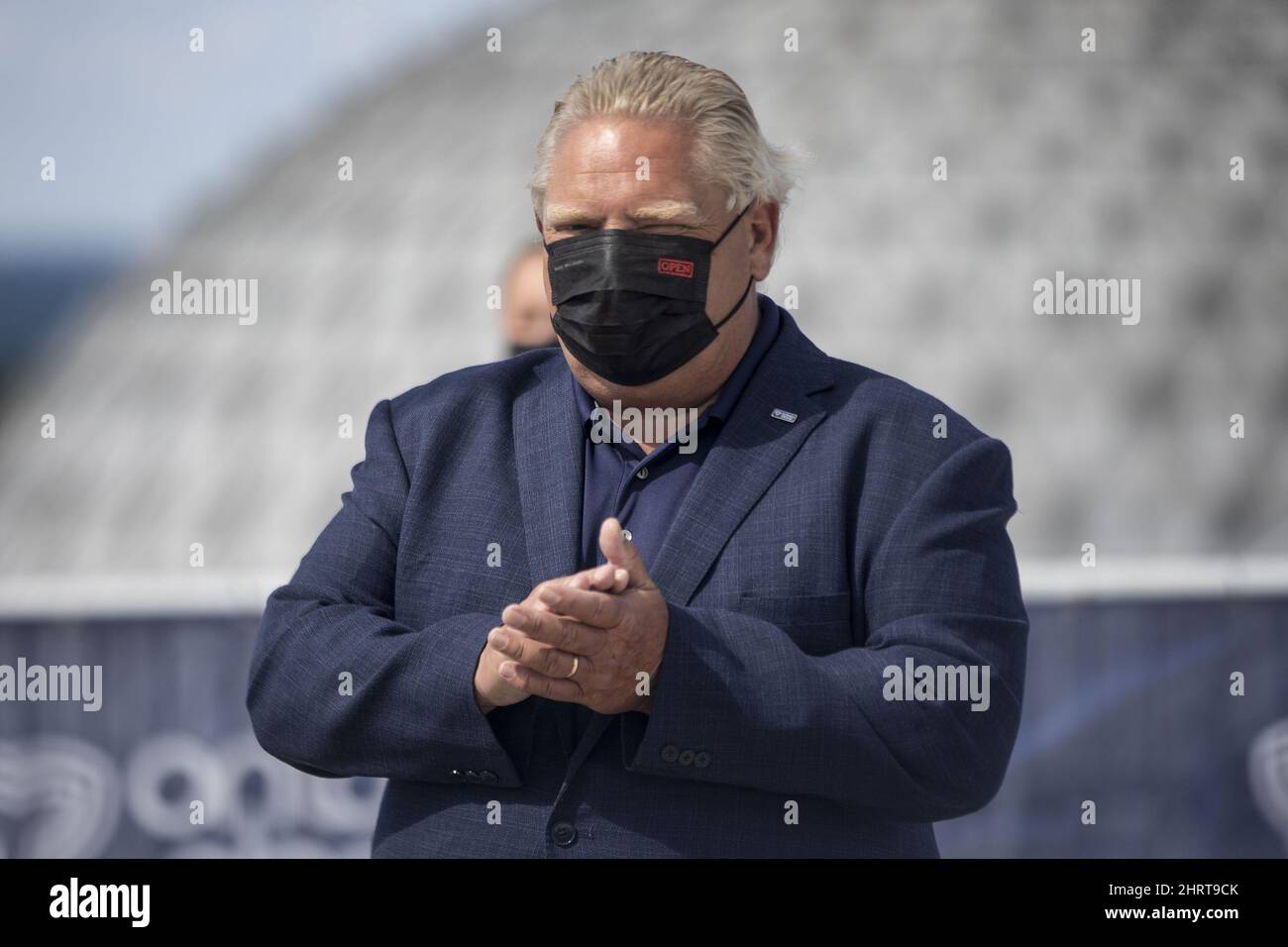 Ontario Premier Doug Ford attends an announcement at Toronto's Ontario ...