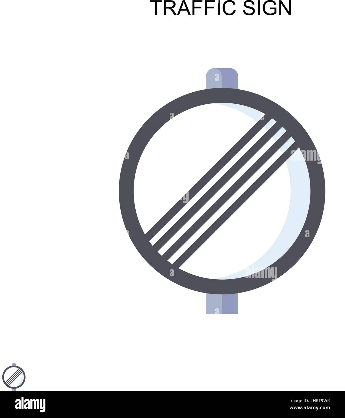 Traffic sign Simple vector icon. Illustration symbol design template ...