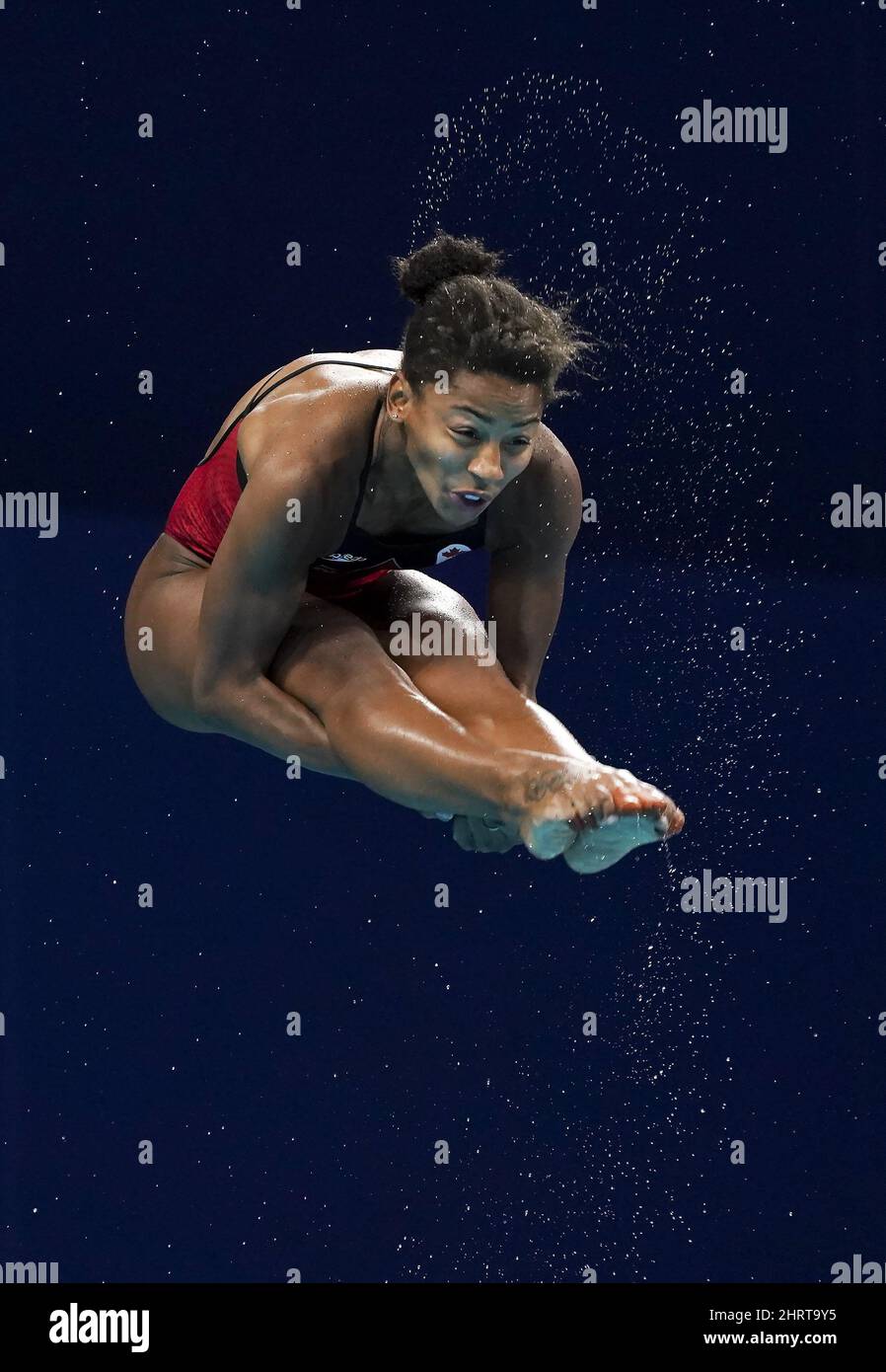 Jennifer Abel of Canada competes in the Women's 3m Springboard final ...