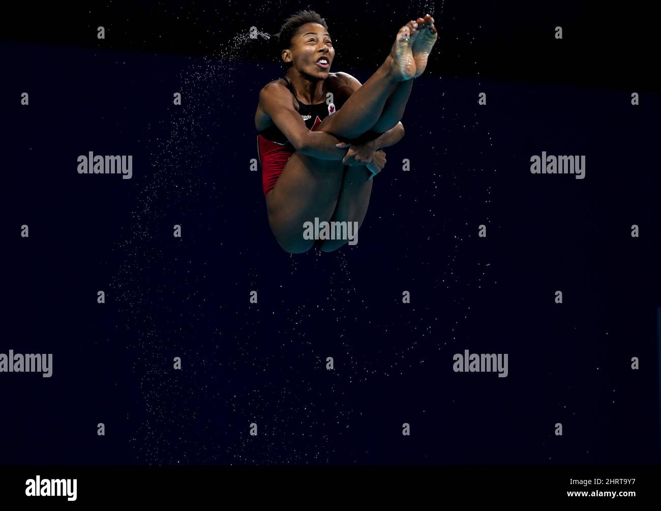 Jennifer Abel of Canada competes in the Women's 3m Springboard final ...