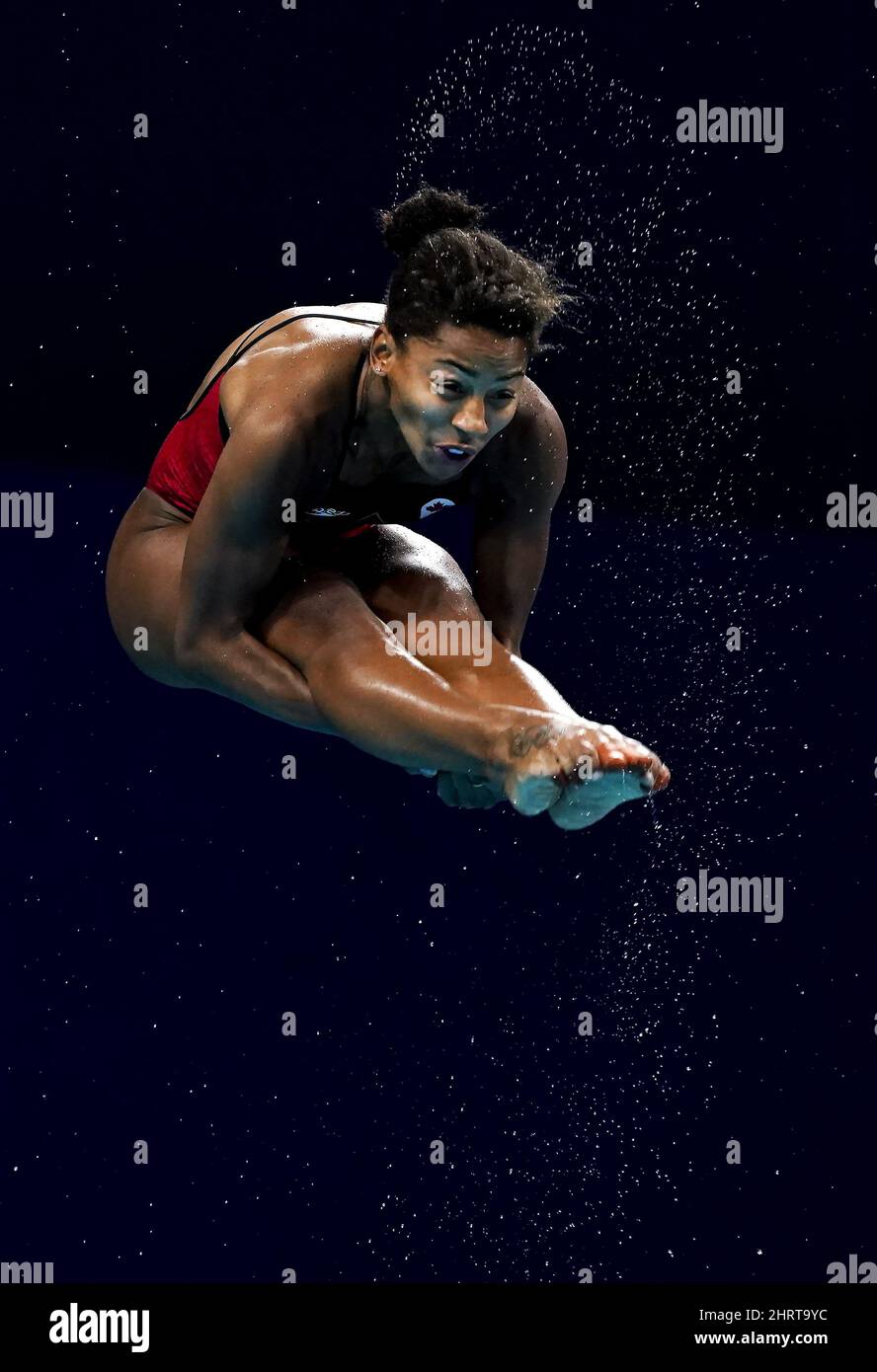 Jennifer Abel of Canada competes in the Women's 3m Springboard final ...